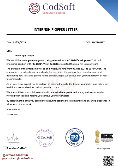 Aditya Singh - Data Scientist Portfolio